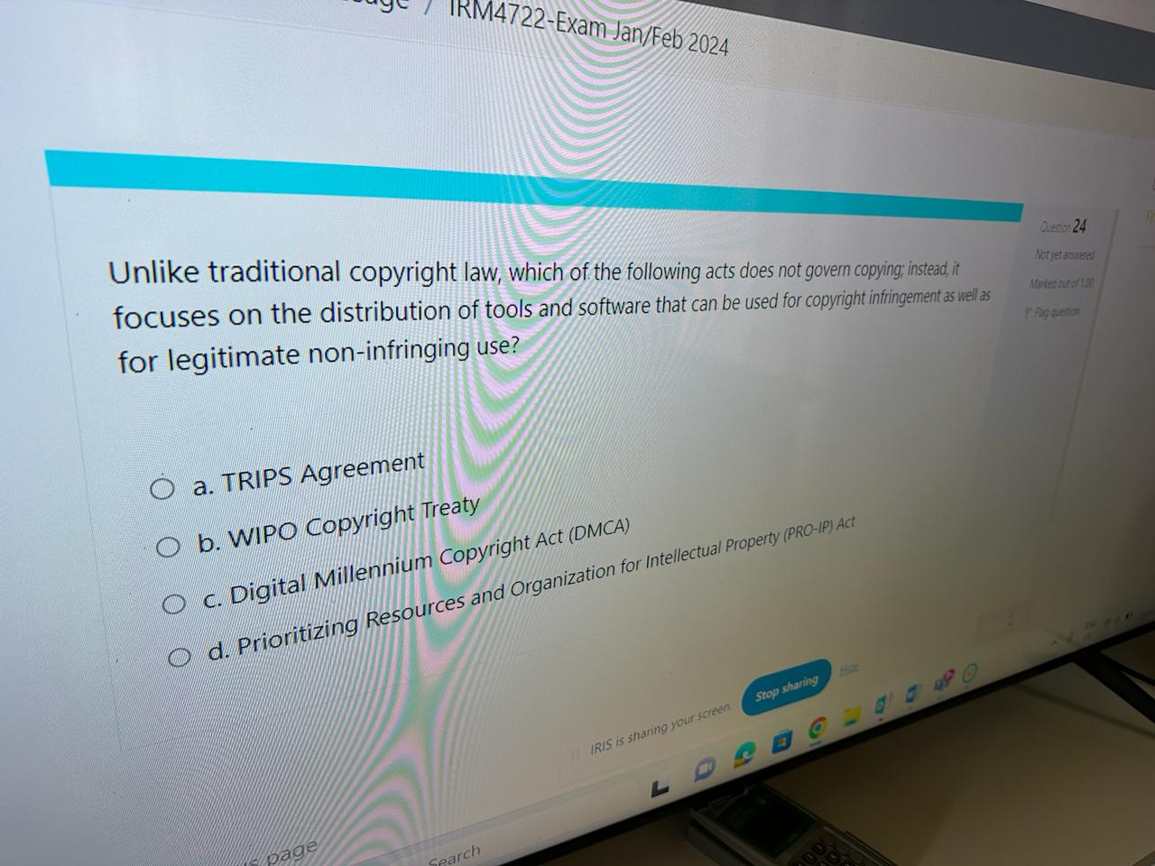 Unlike traditional copyright law, which of the | Chegg.com