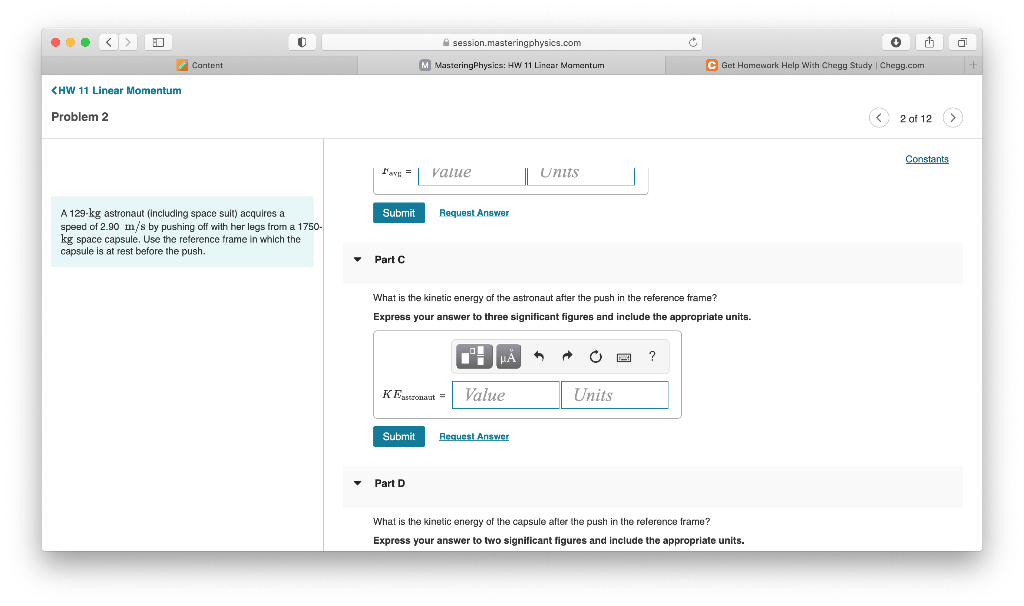 Solved 0 session.masteringphysics.com a Content M | Chegg.com