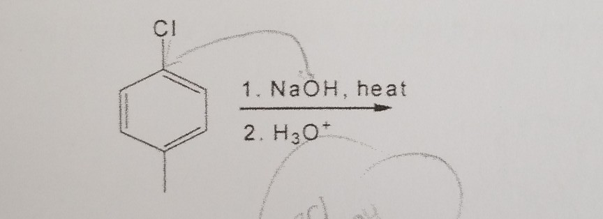 Solved CI 1. NaOH, heat 2. H3O | Chegg.com