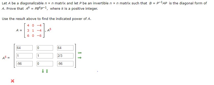 Solved Let A be a diagonalizable n x n matrix and let P be | Chegg.com