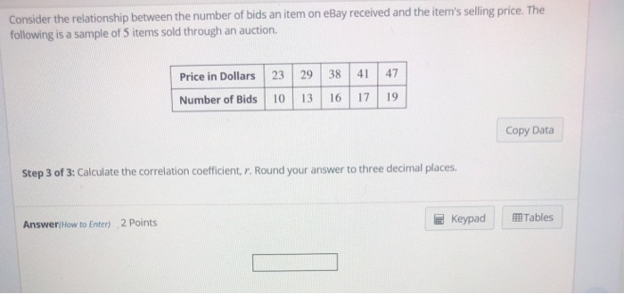 Solved Consider the relationship between the number of bids | Chegg.com