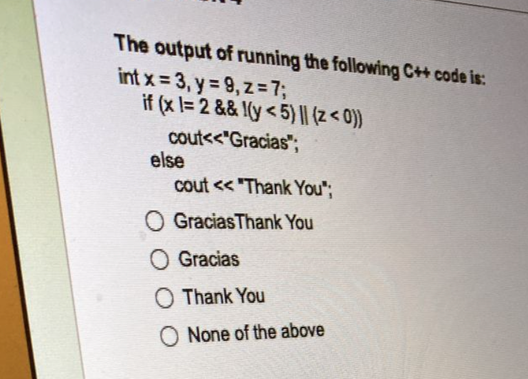 Solved The output of running the following C++ code is: int | Chegg.com