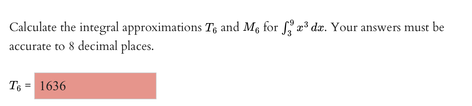 Solved Calculate the integral approximations To and Me for S | Chegg.com