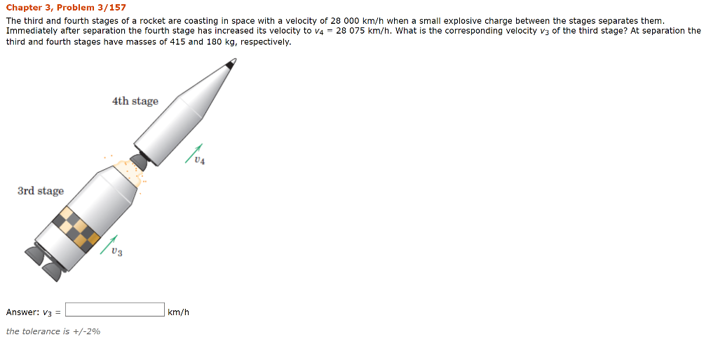 Solved Chapter 3, Problem 3/157 The third and fourth stages | Chegg.com