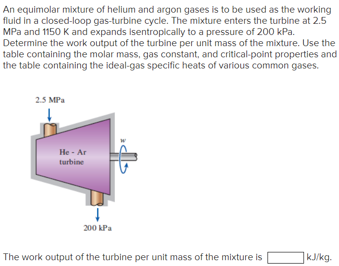 Solved An equimolar mixture of helium and argon gases is to | Chegg.com