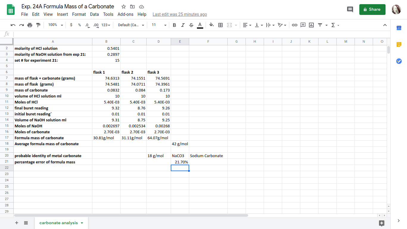 Solved Could anyone just double check my math? I seem to be | Chegg.com