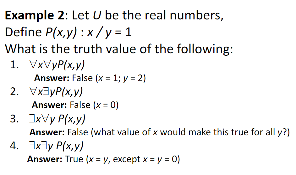 Solved 2. Find the following truth values for the domain of | Chegg.com