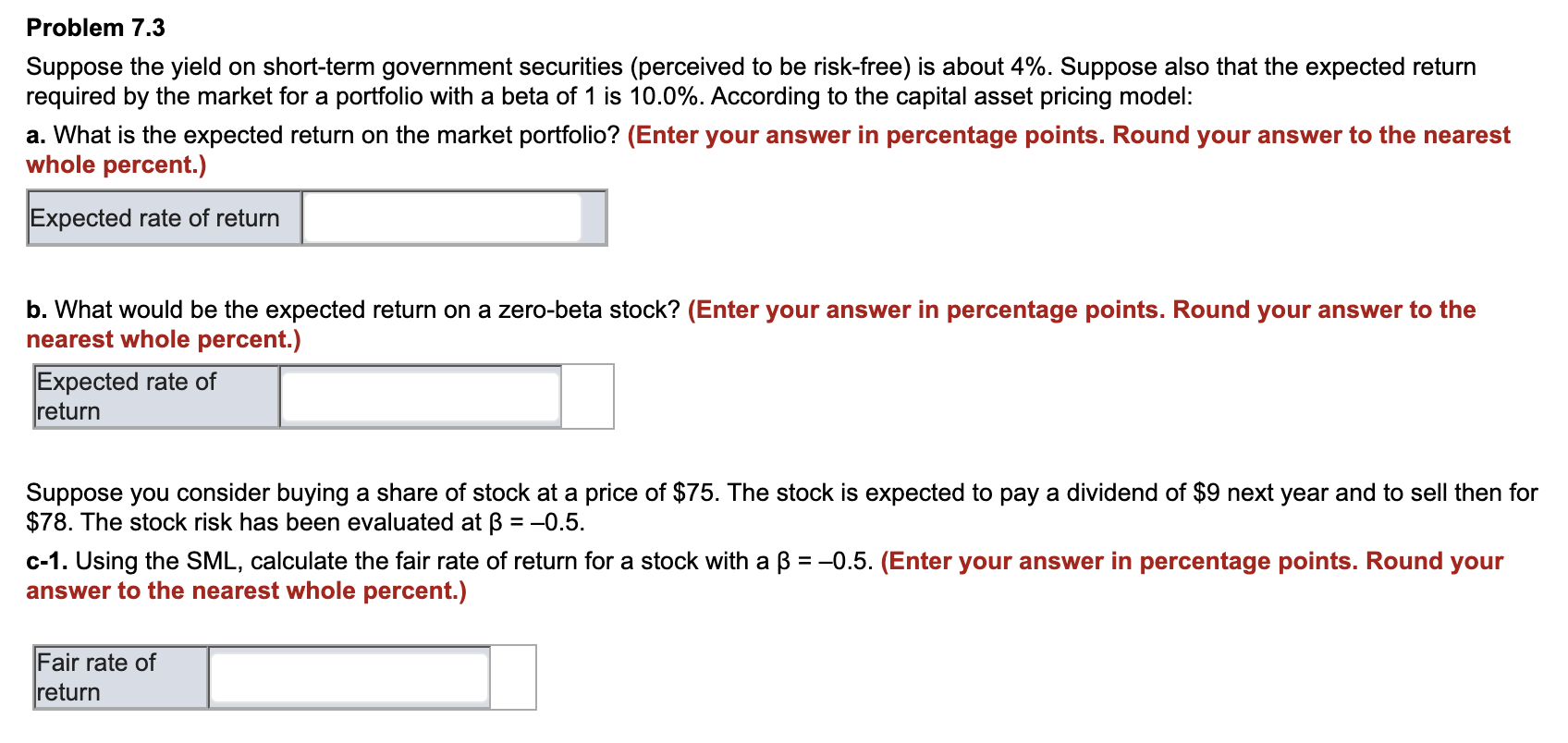 Solved Problem 7.3 Suppose the yield on short-term | Chegg.com