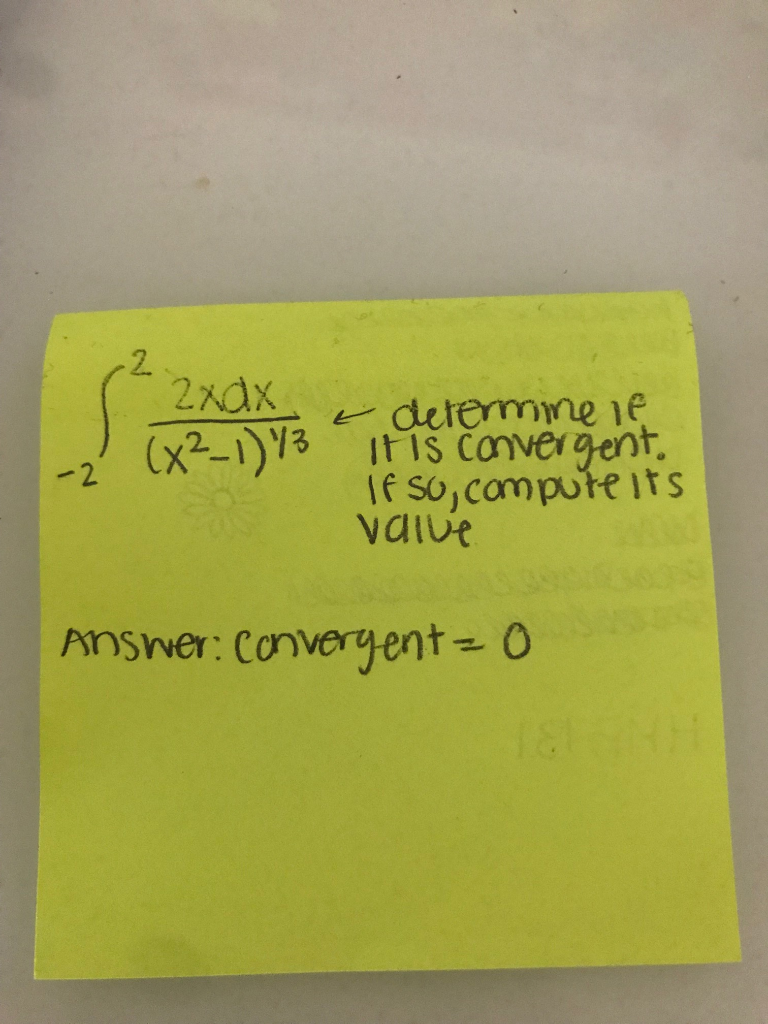 Solved Can someone explain how the answer is zero? | Chegg.com
