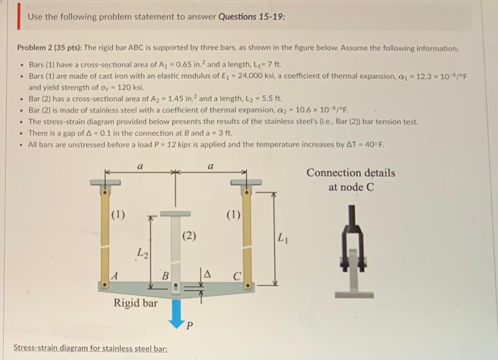 Solved Use the following problem statement to answer | Chegg.com