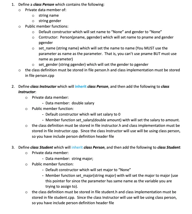 Solved . You MUST use the following test driver program for | Chegg.com