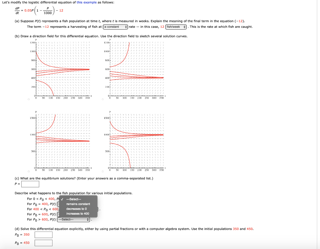 Solved Let's modify the logistic differential equation of | Chegg.com