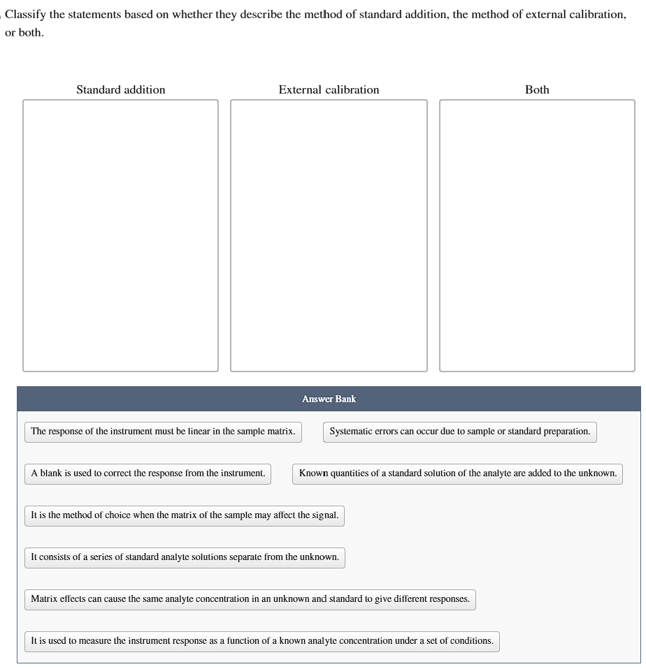 Solved Classify the statements based on whether they | Chegg.com