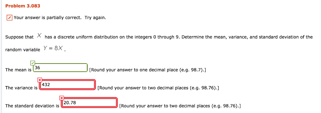 Solved Problem 3.083 Your answer is partially correct. Try | Chegg.com Solved Problem 3.083 Your answer is partially correct. Try | Chegg.com