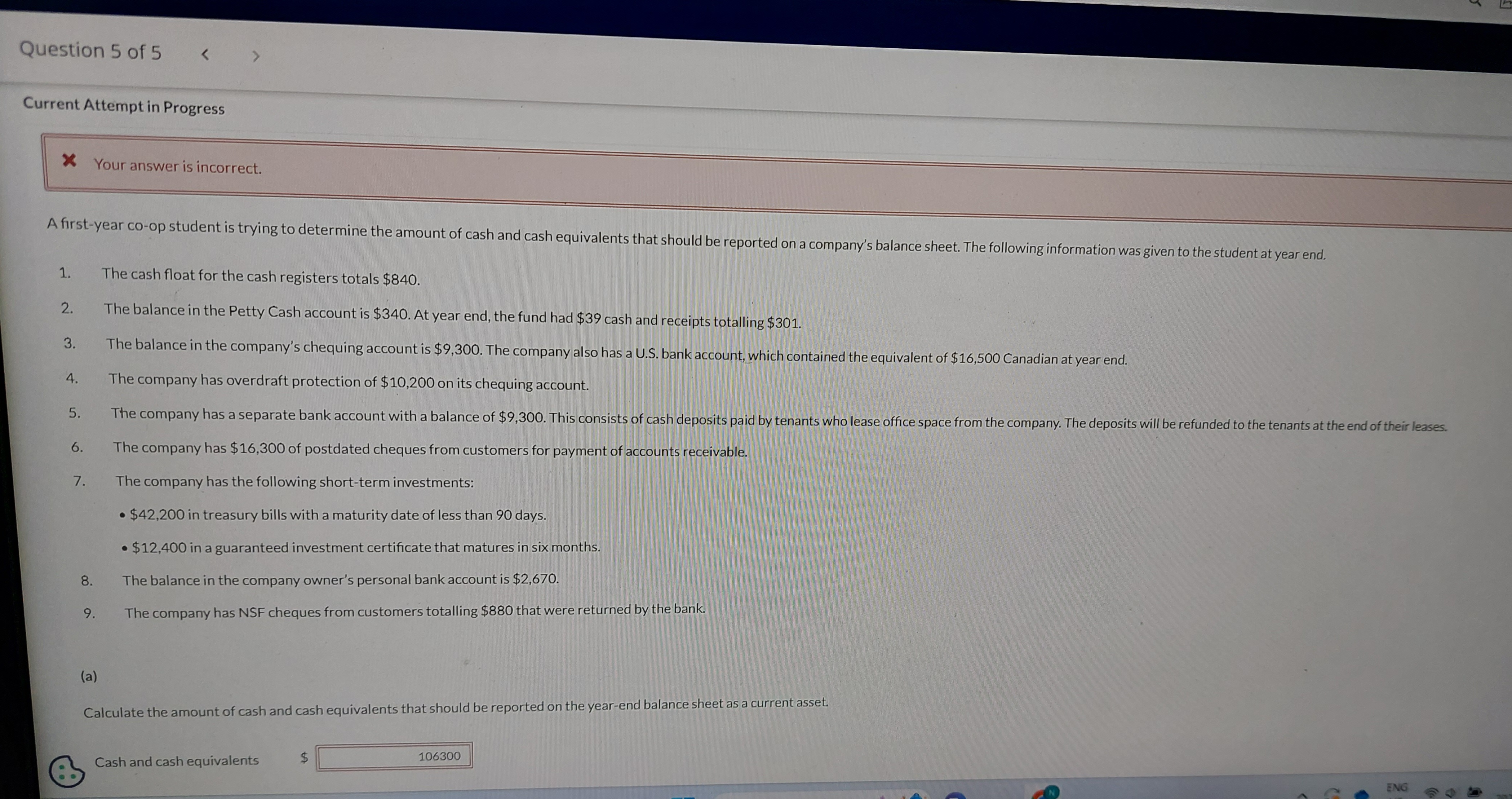 Solved 1. The cash float for the cash registers totals \\( | Chegg.com