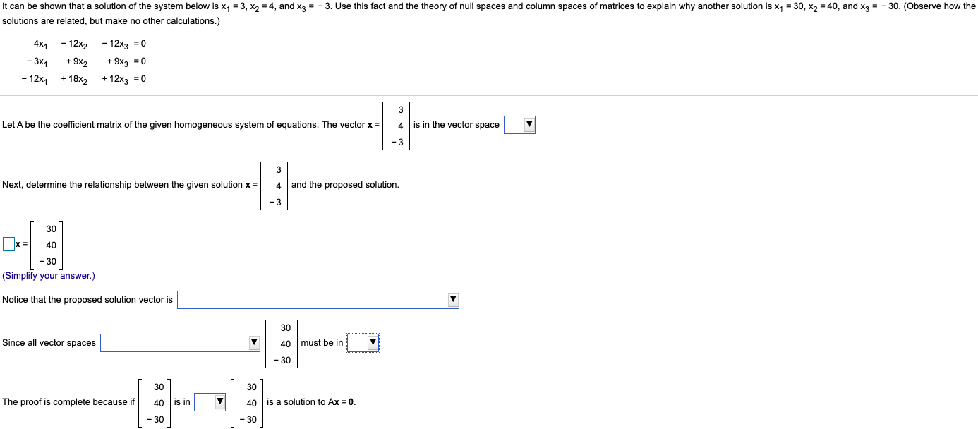 Solved It can be shown that a solution of the system below | Chegg.com