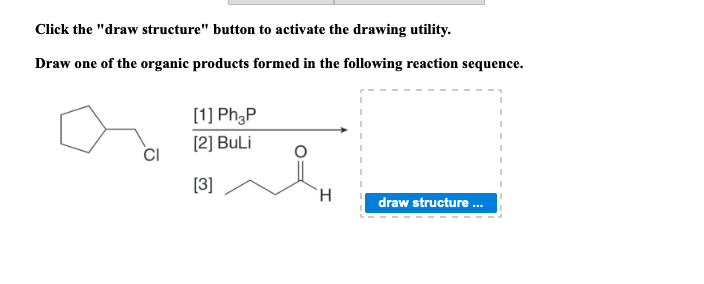 Solved Click the "draw structure" button to activate the | Chegg.com