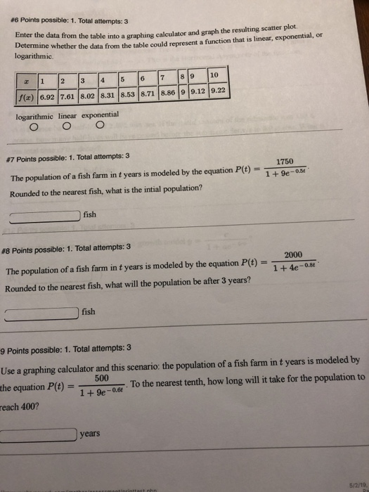 Solved #6 Points possible: 1, Total attempts: 3 Ente er the | Chegg.com