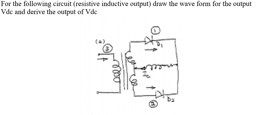 Solved For the following circuit (resistive inductive | Chegg.com