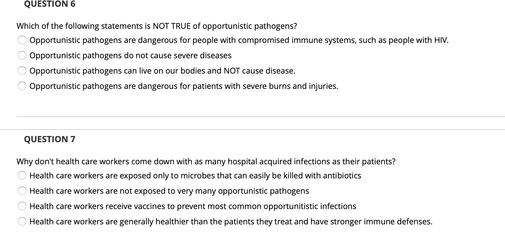 Solved QUESTION 6 Which of the following statements is NOT | Chegg.com