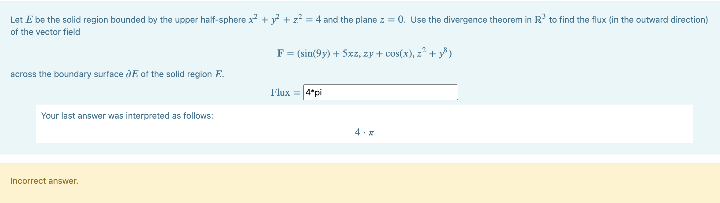 Solved Let E be the solid region bounded by the upper | Chegg.com
