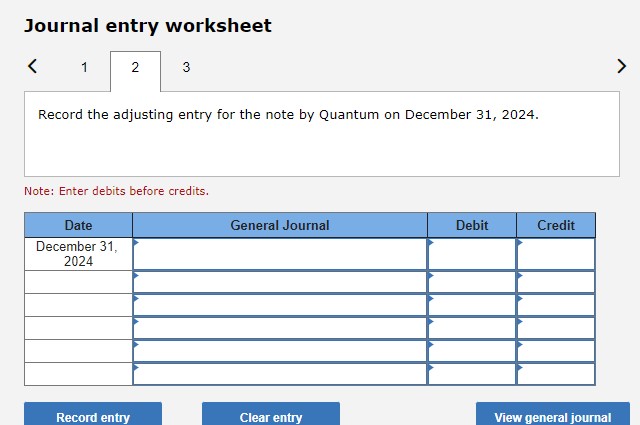 Solved Journal entry worksheet Record the adjusting entry | Chegg.com