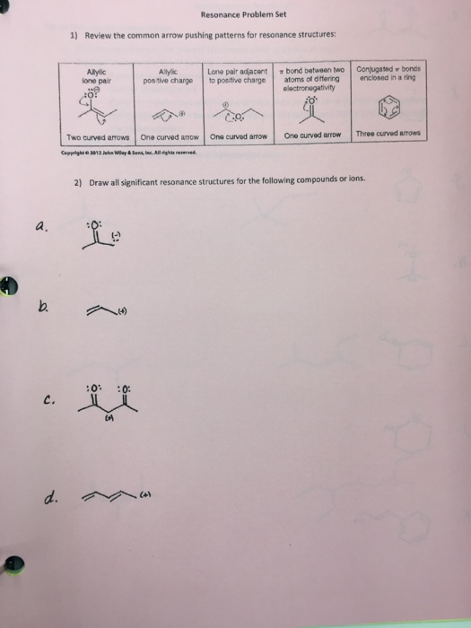 Solved Draw all significant resonance structures for the | Chegg.com