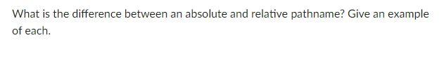 Solved What is the difference between an absolute and | Chegg.com