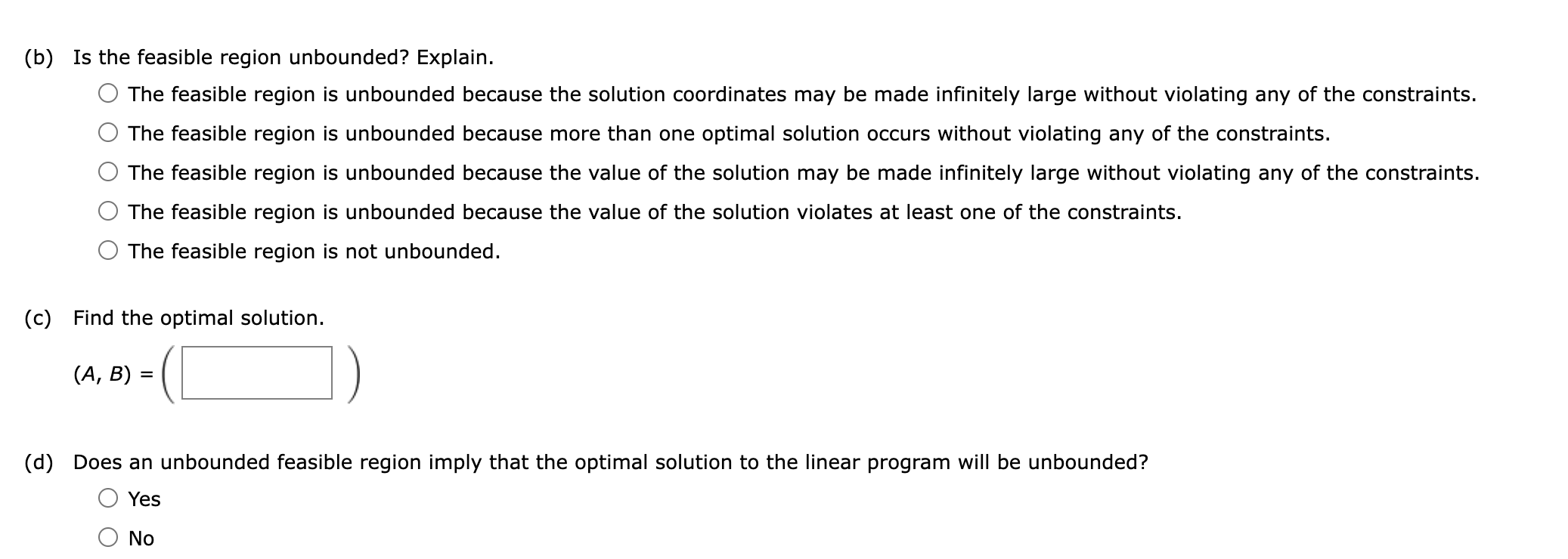 Solved Consider the linear program below and answer the | Chegg.com