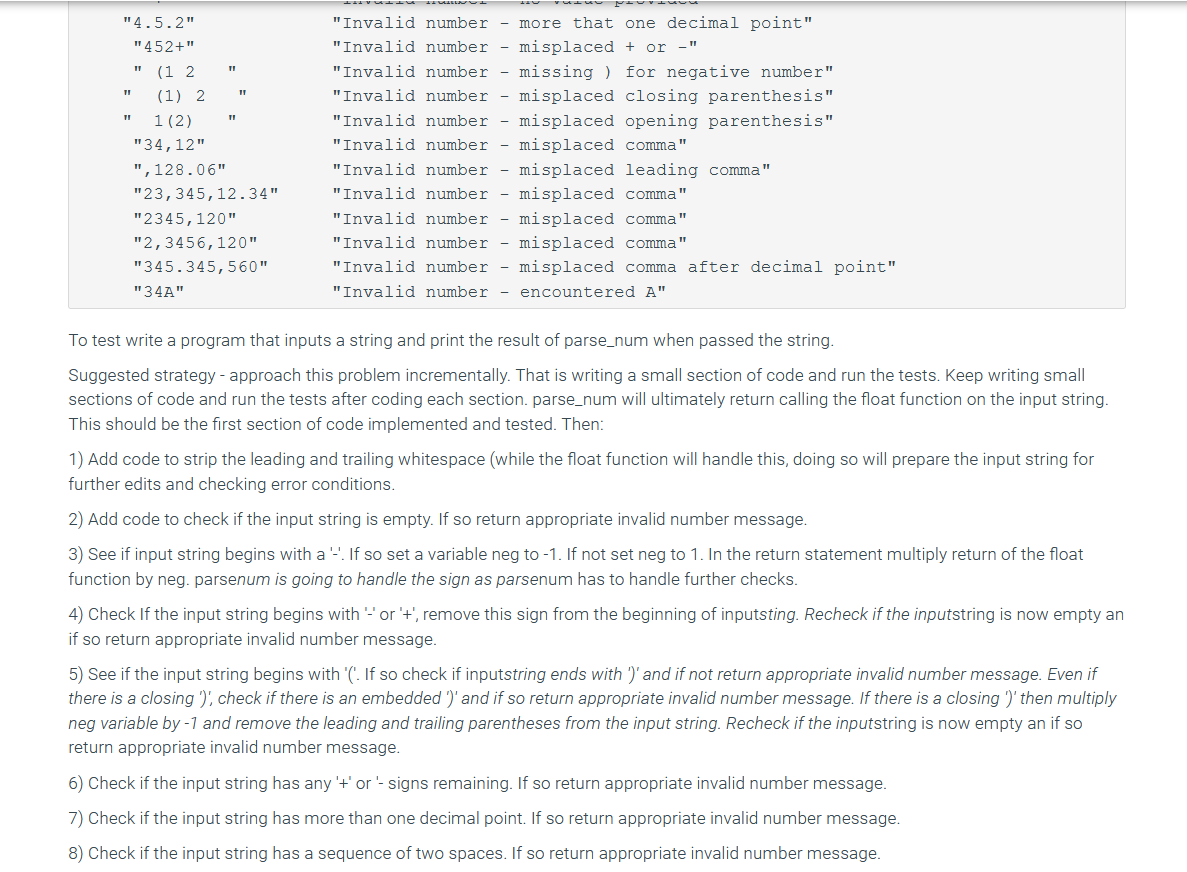 Solved 7.11 LAB: Make a number The float function in Python | Chegg.com