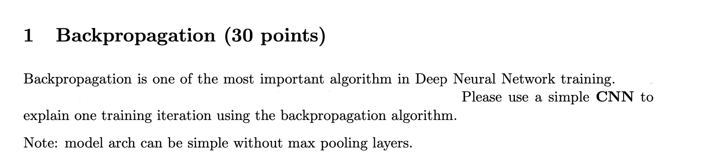 Solved 1 Backpropagation 30 Points Backpropagation Is One 3438