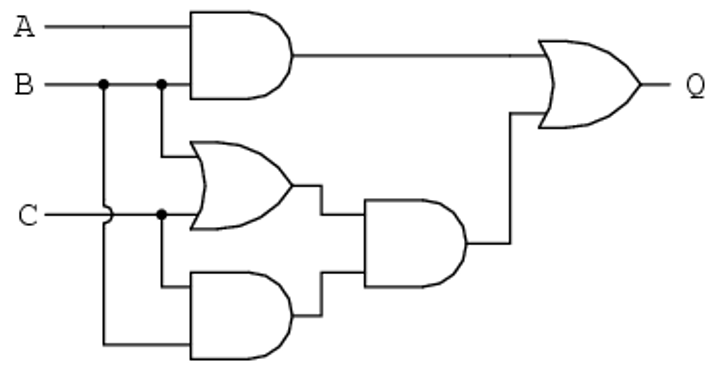 Solved question 1: Design a combinational circuit with three | Chegg.com