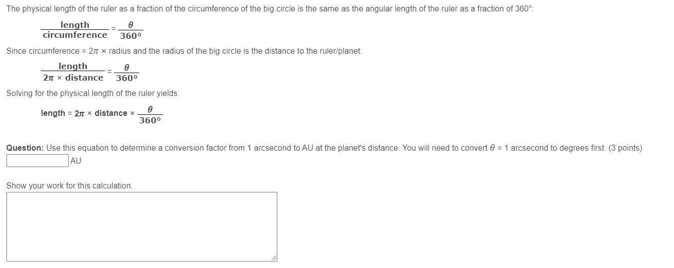 Solved Next you will (1) convert your measurement of the | Chegg.com