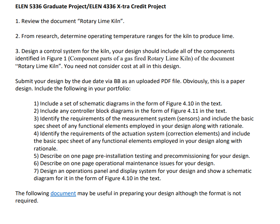 Solved Rotary Lime Kiln Rotary lime kilns consist of a | Chegg.com