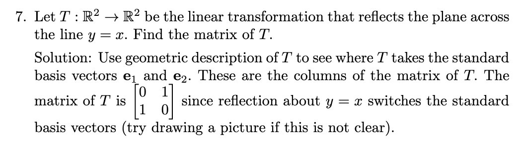 Solved Let T:R2→R2 be the linear transformation that | Chegg.com