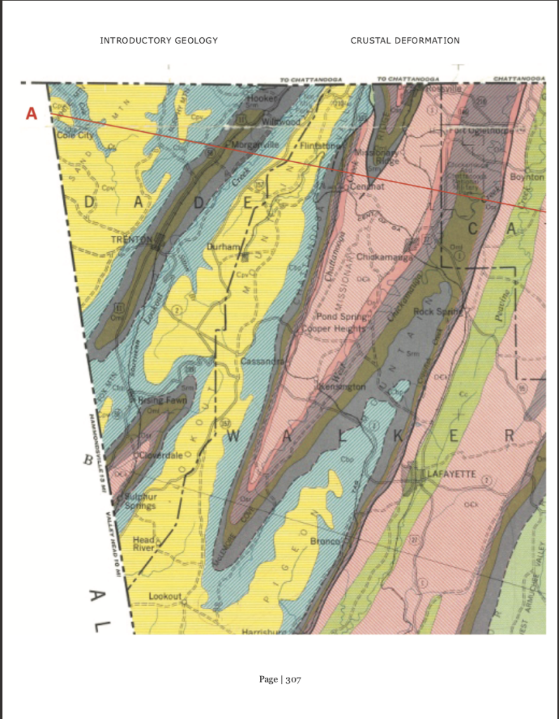 Part D (24 pts) The geological map on the following | Chegg.com