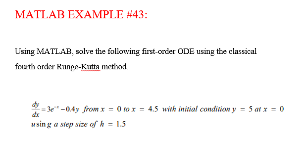 Solved Solve for k1, k2, k3, and k4 using MATLAB for each | Chegg.com
