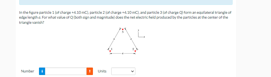 Solved In the figure particle 1 (of charge +4.10mC ), | Chegg.com