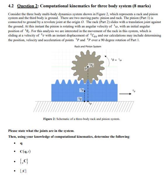 Solved 4.2 Question 2: Computational kinematics for three | Chegg.com