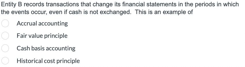 Solved Entity B records transactions that change its | Chegg.com