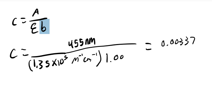 Solved When solving for concentration, do I need to change | Chegg.com