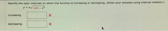 Solved Identify the open intervals on which the function is | Chegg.com