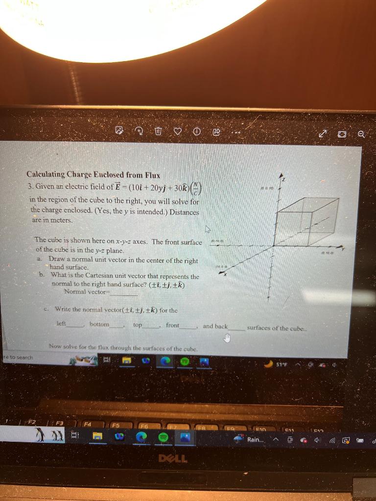 Solved Now solve for the flux through the surfaces of the | Chegg.com