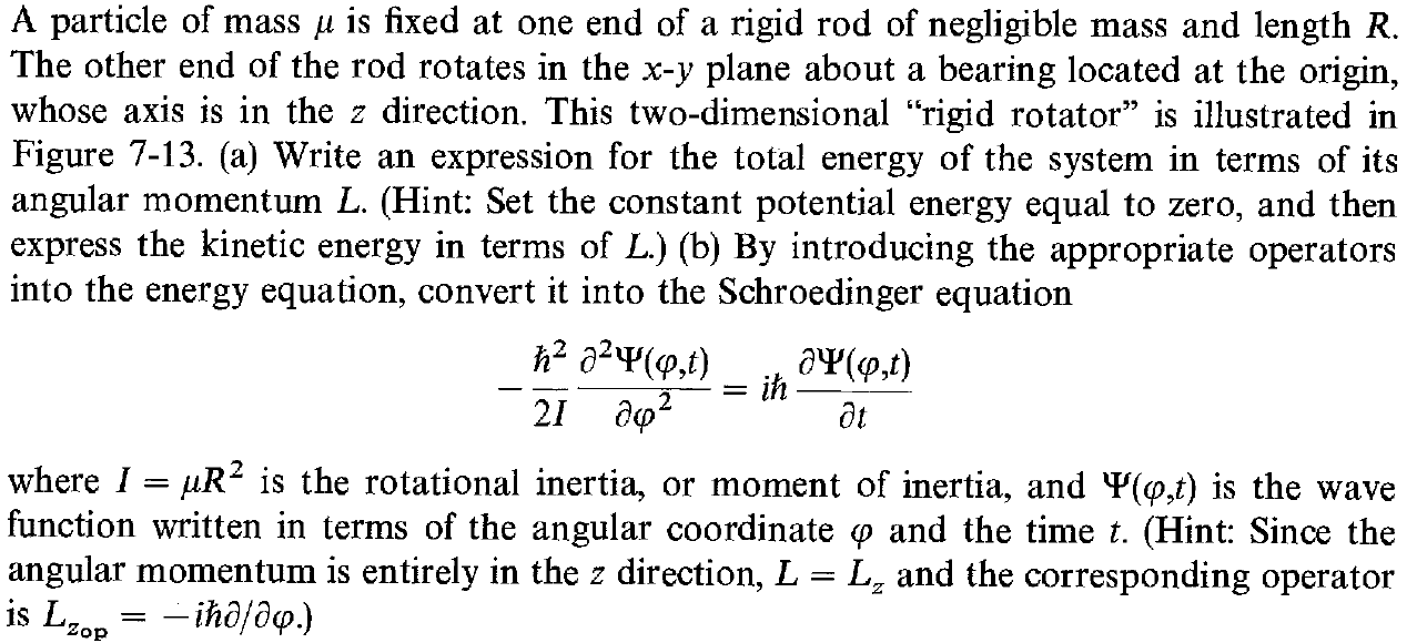 Solved Figure 7-13 The rigid rotator moving in the x-y plane | Chegg.com