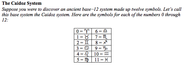 Solved The Caidoz System Suppose you were to discover an | Chegg.com