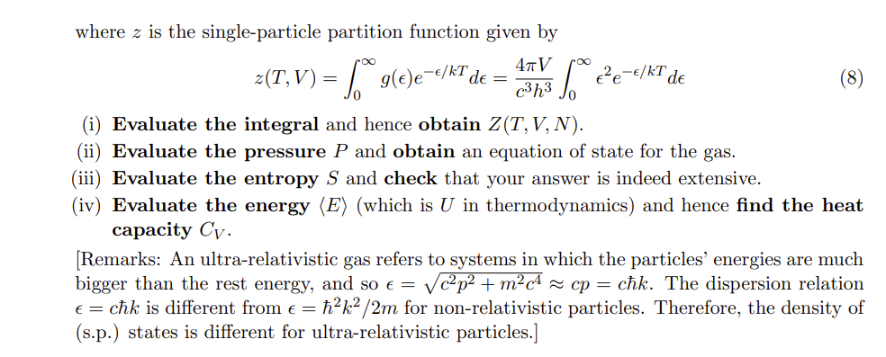 Solved (30 points) Evaluating quantities from given Z(T,V,N) | Chegg.com