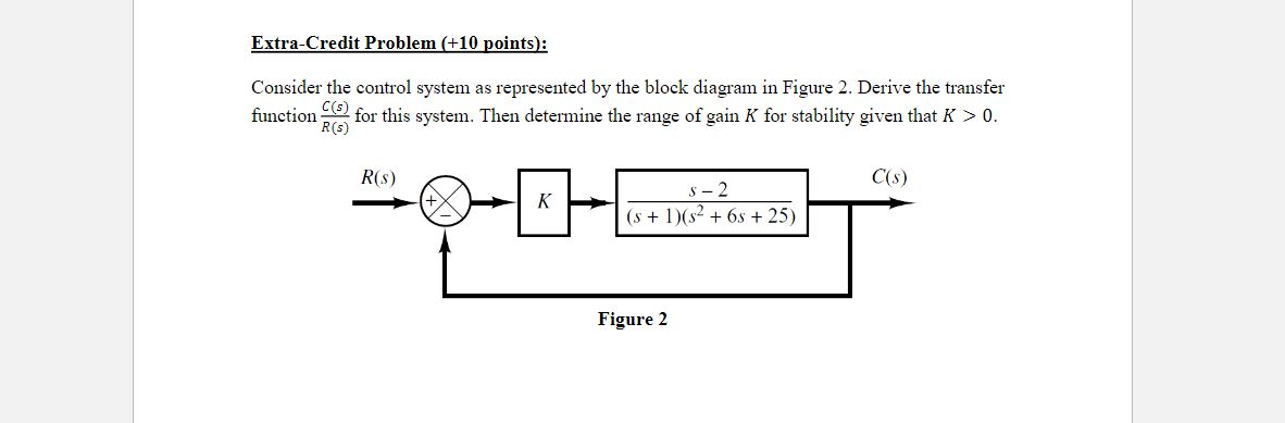 Solved Extra-Credit Problem (+10 points): Consider the | Chegg.com