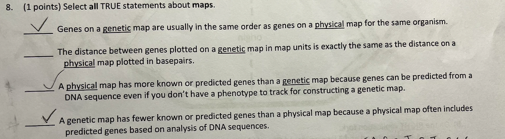 Solved 8. (1 points) Select all TRUE statements about maps. | Chegg.com