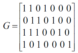 Solved For the (7, 4) Hamming code with the generator matrix | Chegg.com