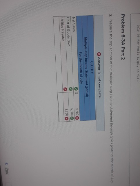 Solved 12 Required information Problem 6-3A Record | Chegg.com